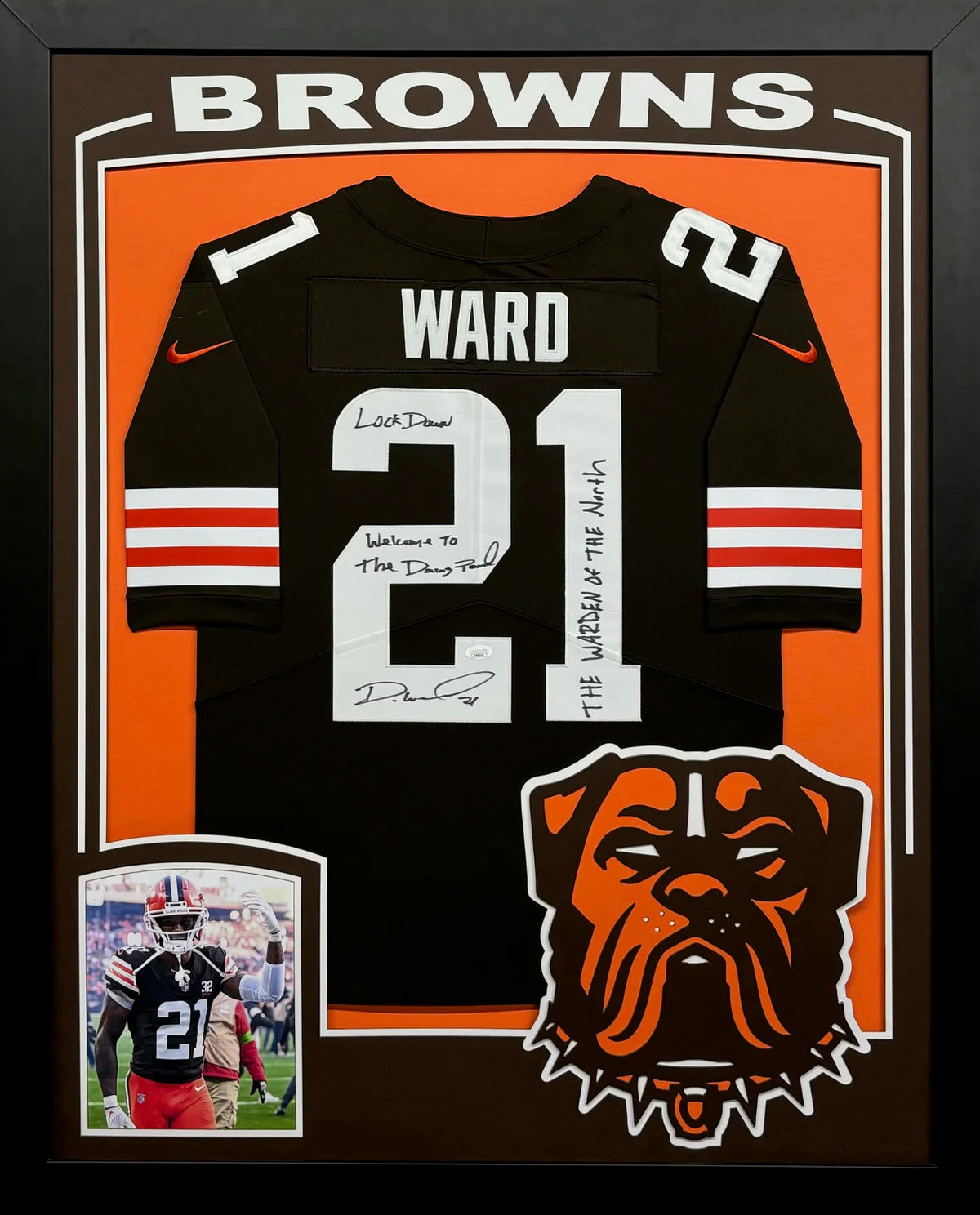 Cleveland Browns Denzel Ward Hand Signed Autographed Nike Authentic Br ...