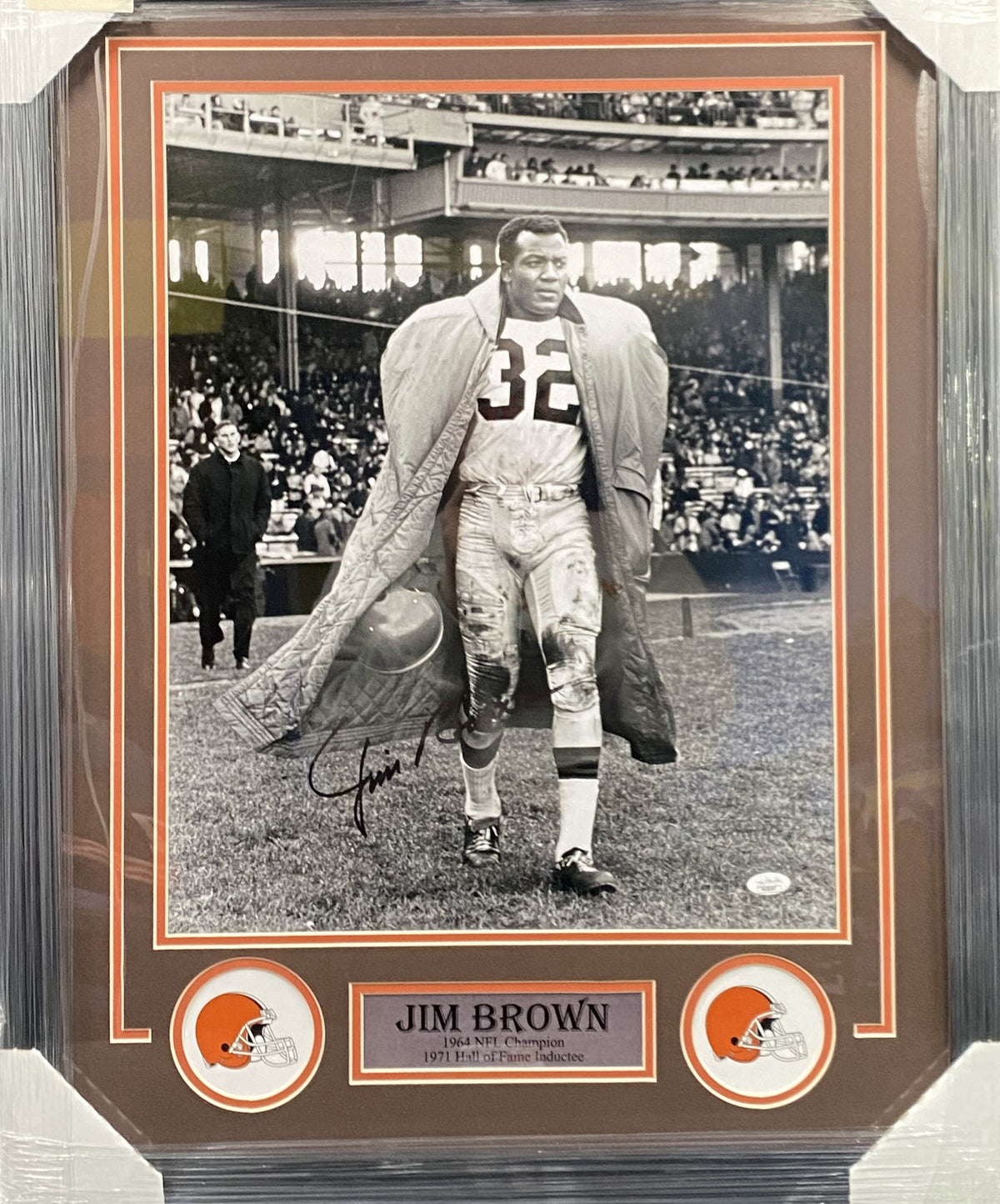 Cleveland Browns Jim Brown Hand Signed Autographed 16x20 Photo Framed ...